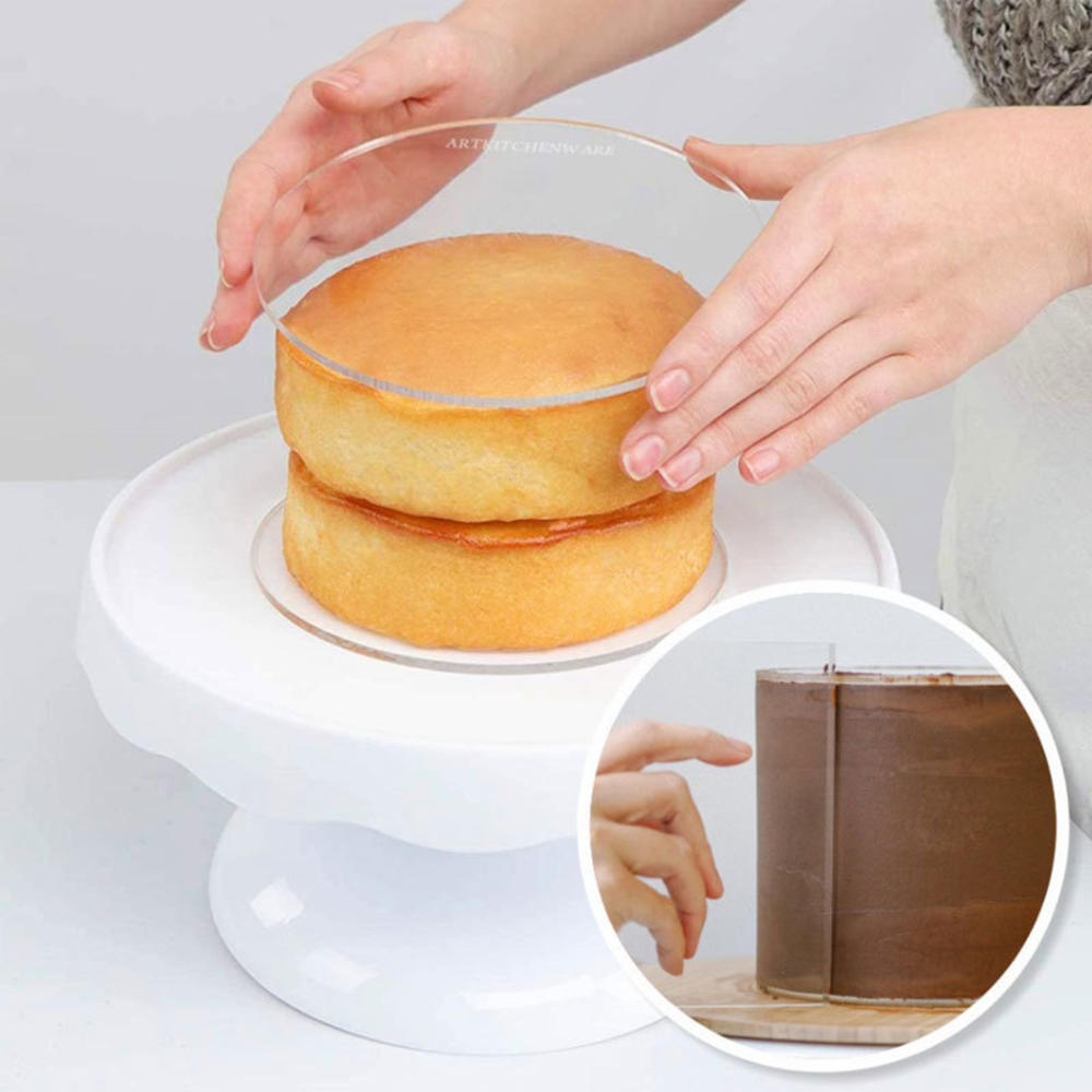 Circular Cake Base Mold Acrylic ClearCake Tray Cake Base Acrylic Cake ...