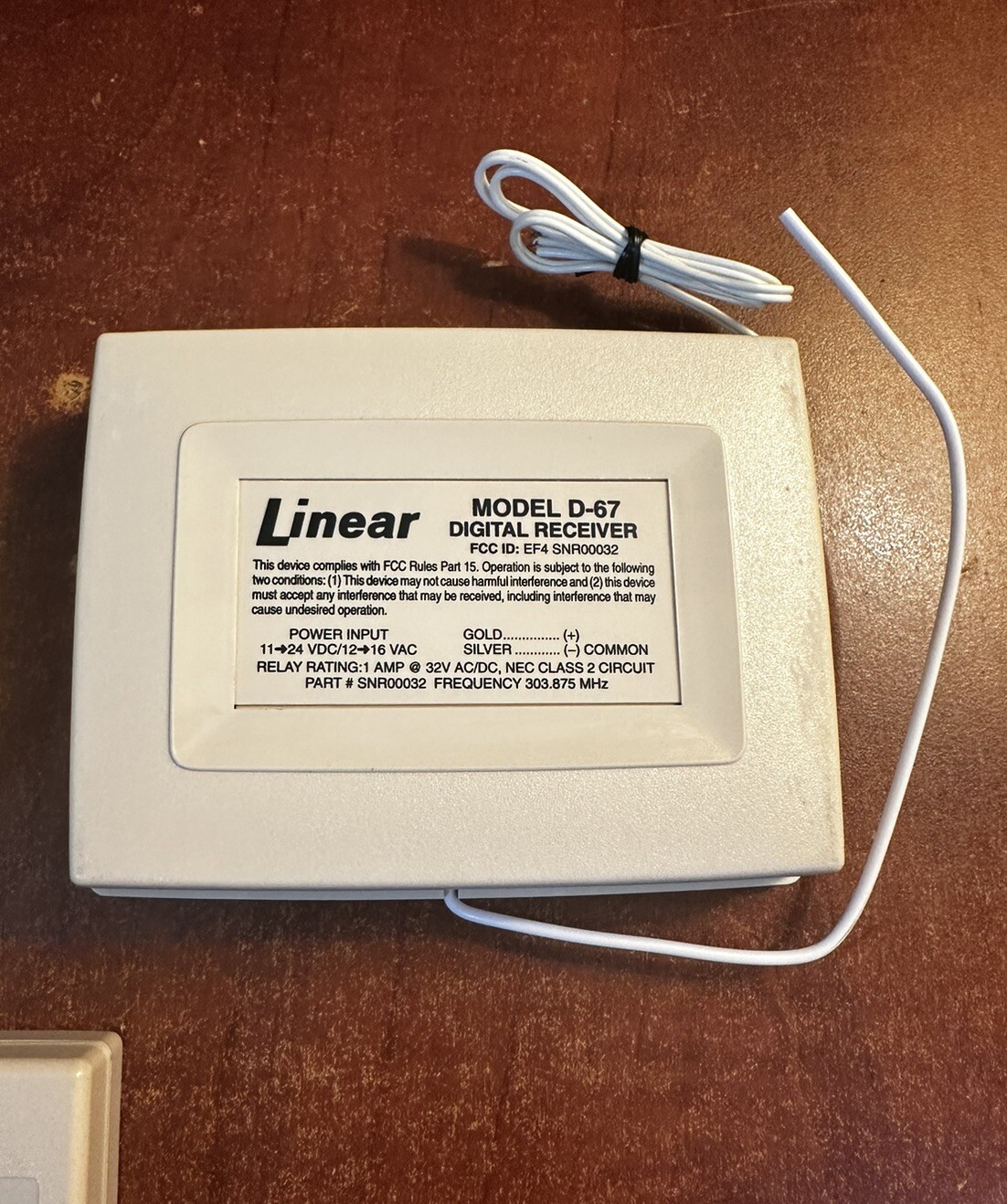 Linear D-22a One Channel Wireless Security Digital Transmitter Ef4793 ...