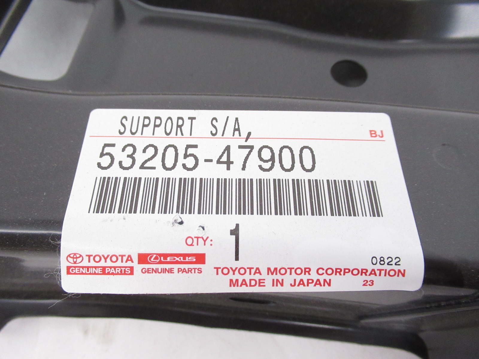 Genuine OEM Toyota 53205-47900 Upper Radiator Support Tie Bar 2016-2020 ...