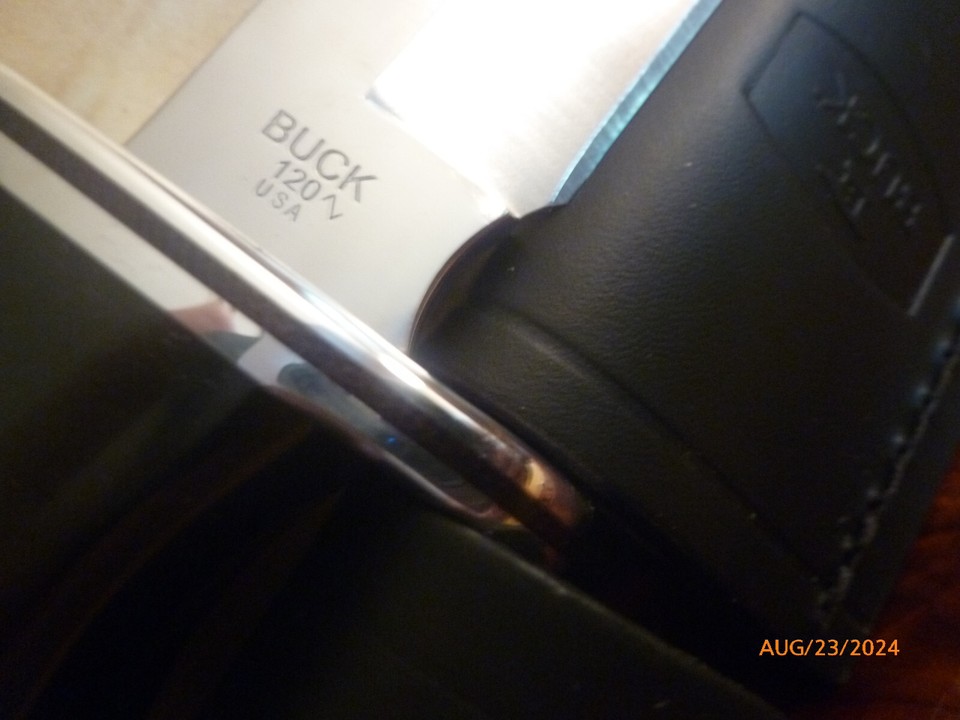 Buck 120 General 120BKS Brand New Fixed Blade Knife, Leather Sheath USA ...