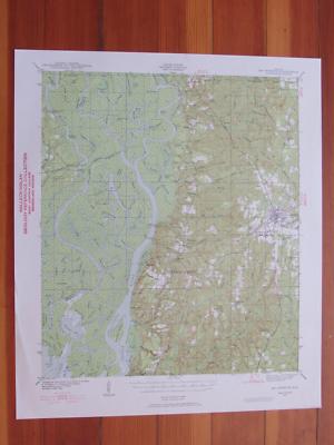 Bay Minette Alabama 1955 Original Vintage USGS Topo Map | eBay