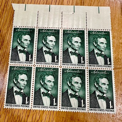 (1) ABRAHAM LINCOLN 1 CENT STAMP GREEN UNITED STATES POSTAGE-NEW ...