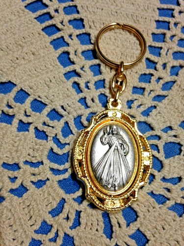 NEW "DIVINE MERCY & MM ROTATING KEY CHAIN", IMP. from ITALY STURDY ...