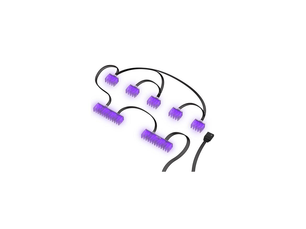 NZXT HUE 2 Cable Comb Accessory - Two 24-Pin and Five 8-Pin ...