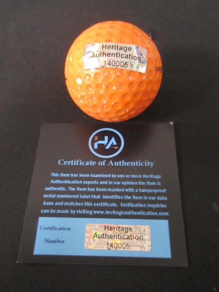 PRESIDENT BARACK OBAMA ORANGE SIGNED AUTOGRAPHED GOLF BALL 44th ...
