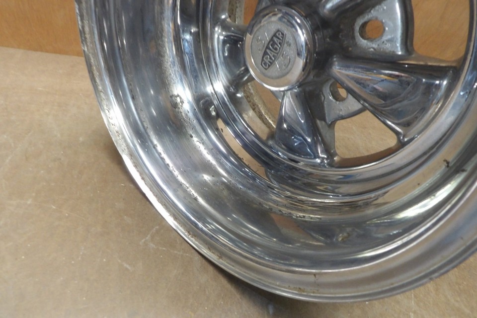 Cragar SS 15" x 10" Wheel Chrome Reverse Deep Dish Uni-lug Rim patina ...