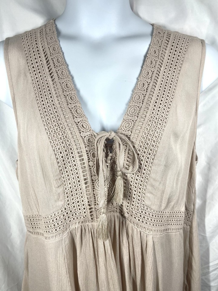 Torrid Sleeveless Babydoll Tank Top Plus Size 1X Boho Peasant ...