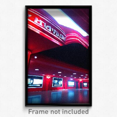 Pixel Art Poster - Red Movie Theatre (8 Bit Psychedelic Trippy Video ...