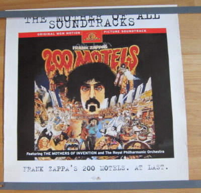 FRANK ZAPPA 200 Motels soundtrack promo poster 24x24 | eBay