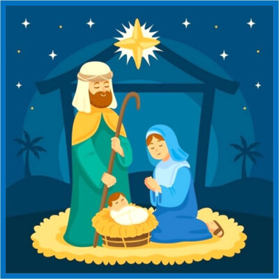 30 Custom Simple Nativity Scene Personalized Address Labels | eBay