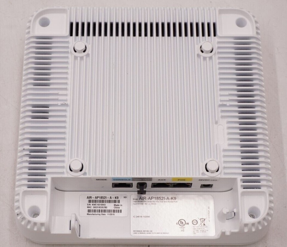 Cisco AIR-AP1852I-A-K9 Aironet 1852I Wireless Access Point | eBay