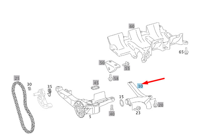 MERCEDES-BENZ GLE COUPE C292 OIL SUCTION PIPE A6421802551 ORIGINAL for ...