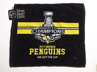 Pittsburgh Penguins Stanley Cup Champions Rally Towel 15"x 18" NWT NHL ...