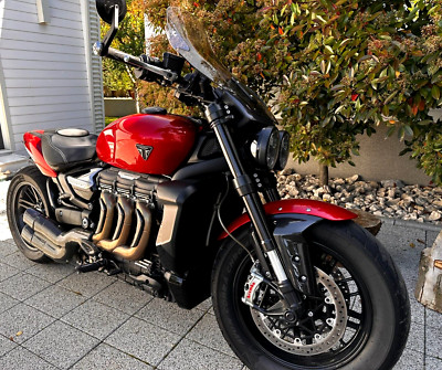 Triumph Rocket 3 GT Tall Sport Tourer Windscreen Windshield Light Brown ...