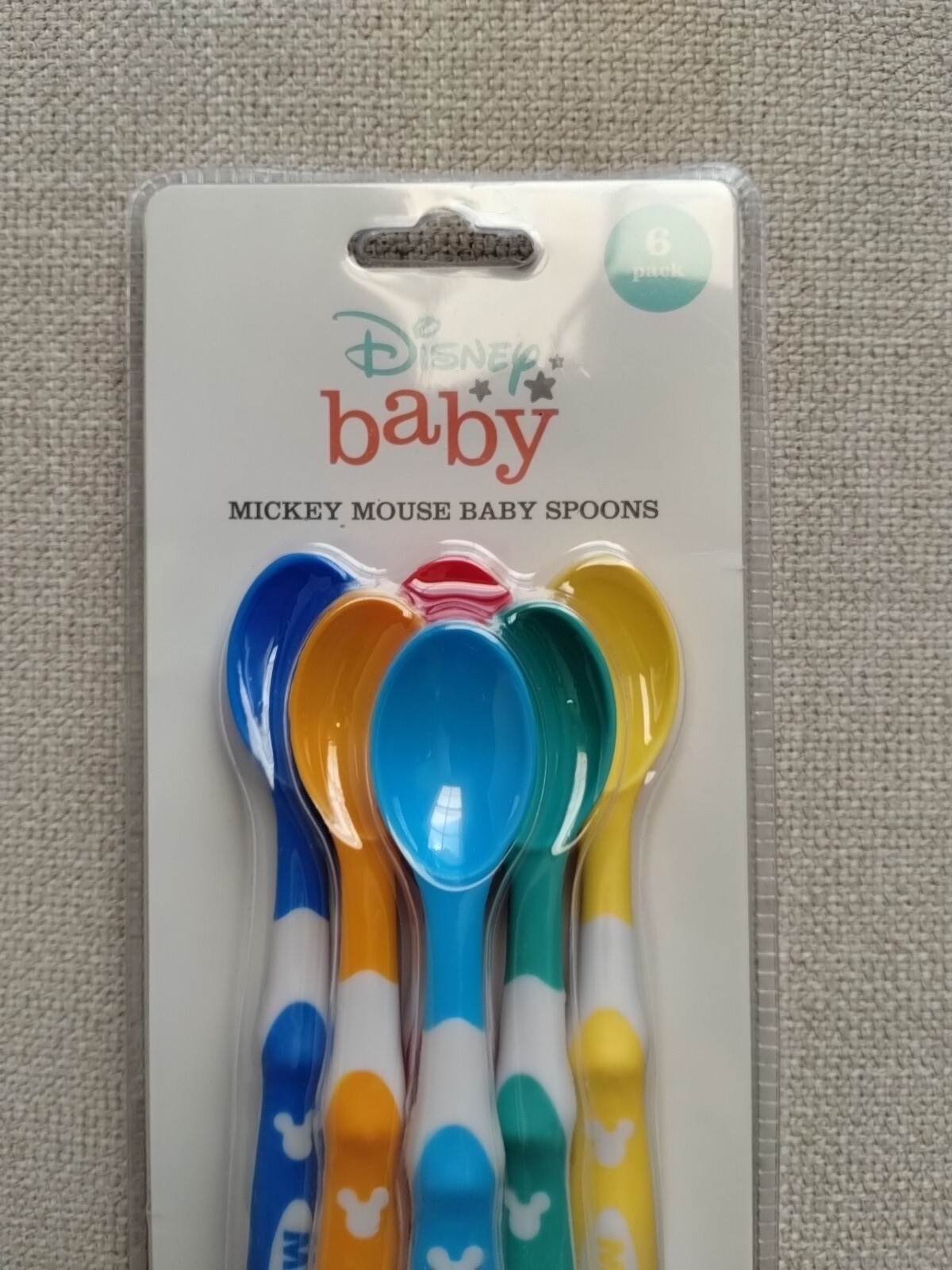 Disney Mickey Mouse 6pc Spoon Set Baby spoons Colorful | eBay