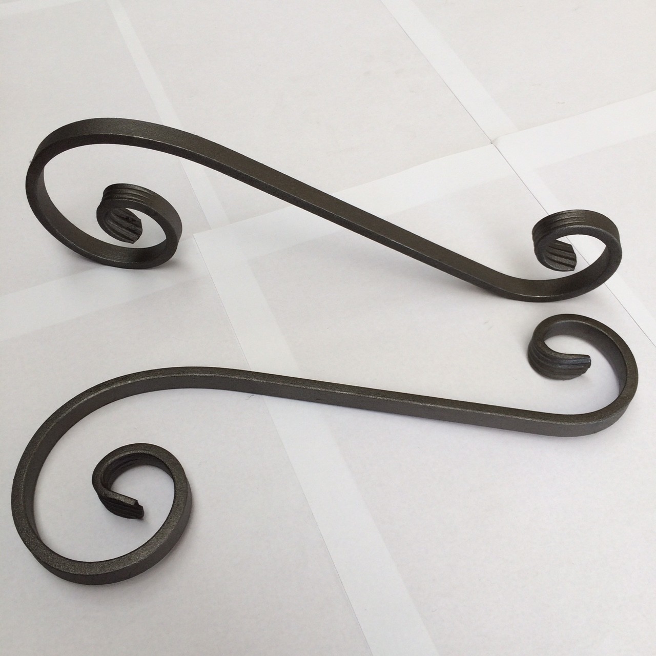 2 Wrought Iron Scrolls Weldable Mild Steel Metal Side Front Gates ...