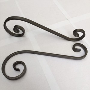 2 Wrought Iron Scrolls Weldable Mild Steel Metal Side Front Gates ...