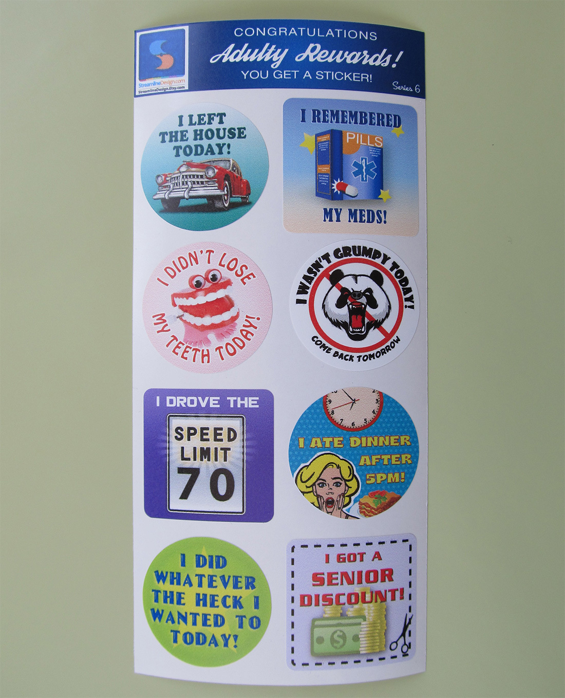 SALE! Retired Edition! Adult Reward Stickers Series 6 You Adulted Today ...
