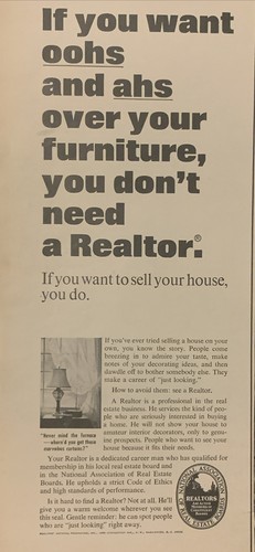 1965 Realtors National Assoc Real Estate Boards To Sell House VTG 1960s ...