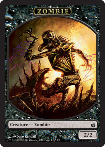 MTG 10 Zombie Token, Light Play, English Mirrodin Besieged | eBay