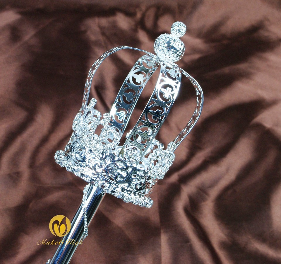 Royal 21" Scepter Wand Bridal Beauty Pageant King Queen Accessories ...