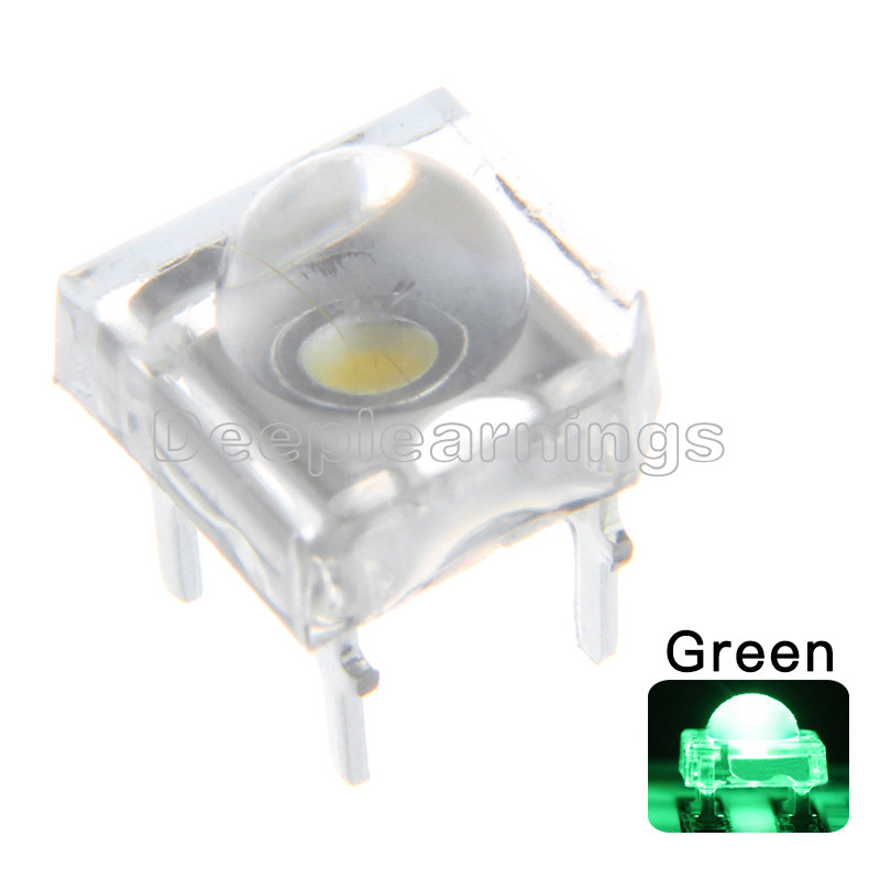 5mm Piranha Pure Green LEDs – Ultra Bright Superflux, Pack Of 50 ...