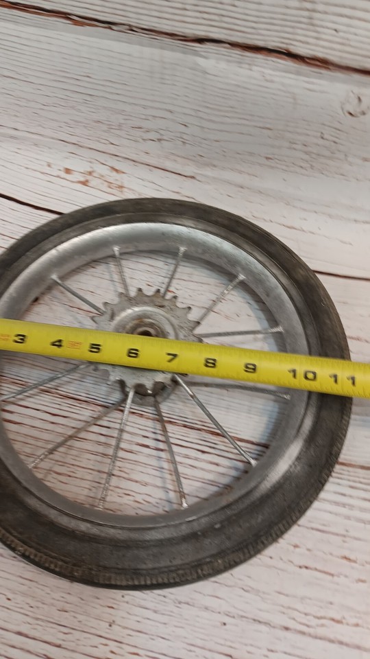 Vintage 12 Inch Hard Rubber and Metal Spoke Wheel | eBay