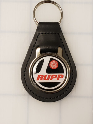 Reproduction Vintage Rupp Logo Snowmobile Medallion Leather Keychain ...