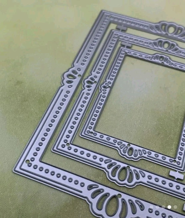 3 Pc Vintage Style Border Photo Frame Die Cut Card Making Paper Cutting ...