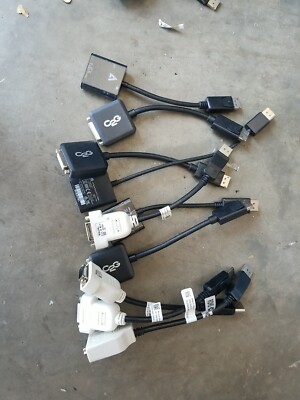 Lot of 10 Mixed Dell Amphenol HP C2G DP to DVI Video Adapters | eBay