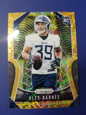 Alex Barnes 2019 PANINI PRIZM LAZER ROOKIE RC #377 TENNESSEE TITANS! | eBay