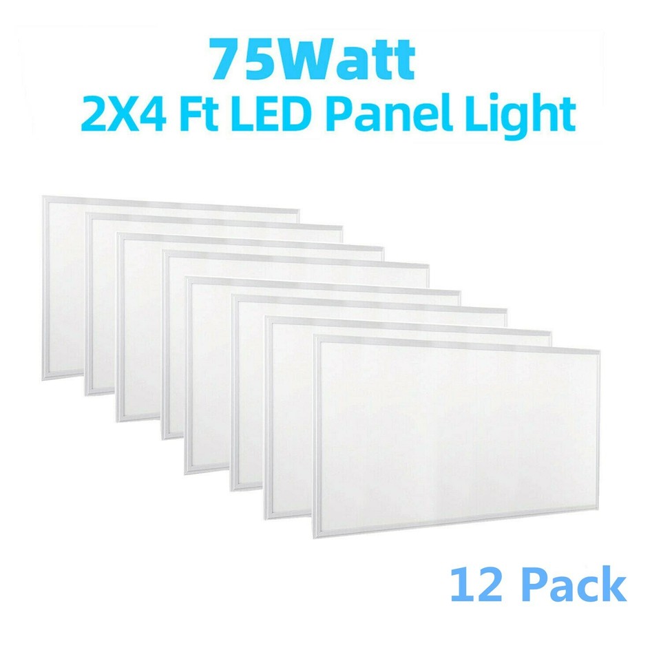 WYZM Dimmable 5000K Bright White 2x4FT LED Flat Panel Light 75 Watt, 2 ...
