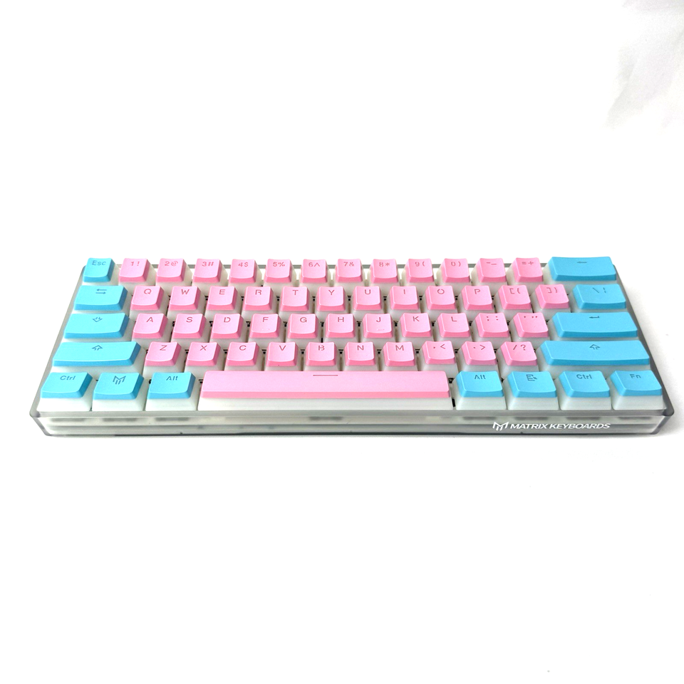 Clix x Matrix Official Gaming Keyboard 60% Cotton Candy | eBay