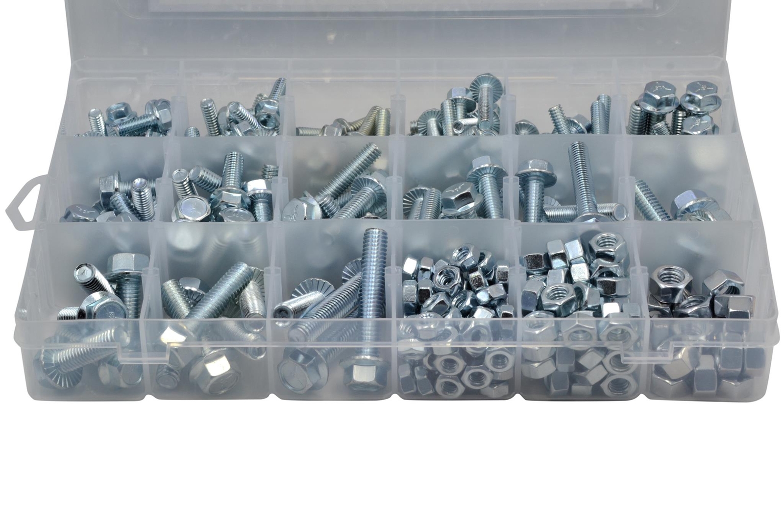318 pc High Tensile Imperial Flange Nut and Bolt Grab Kit Assortment | eBay