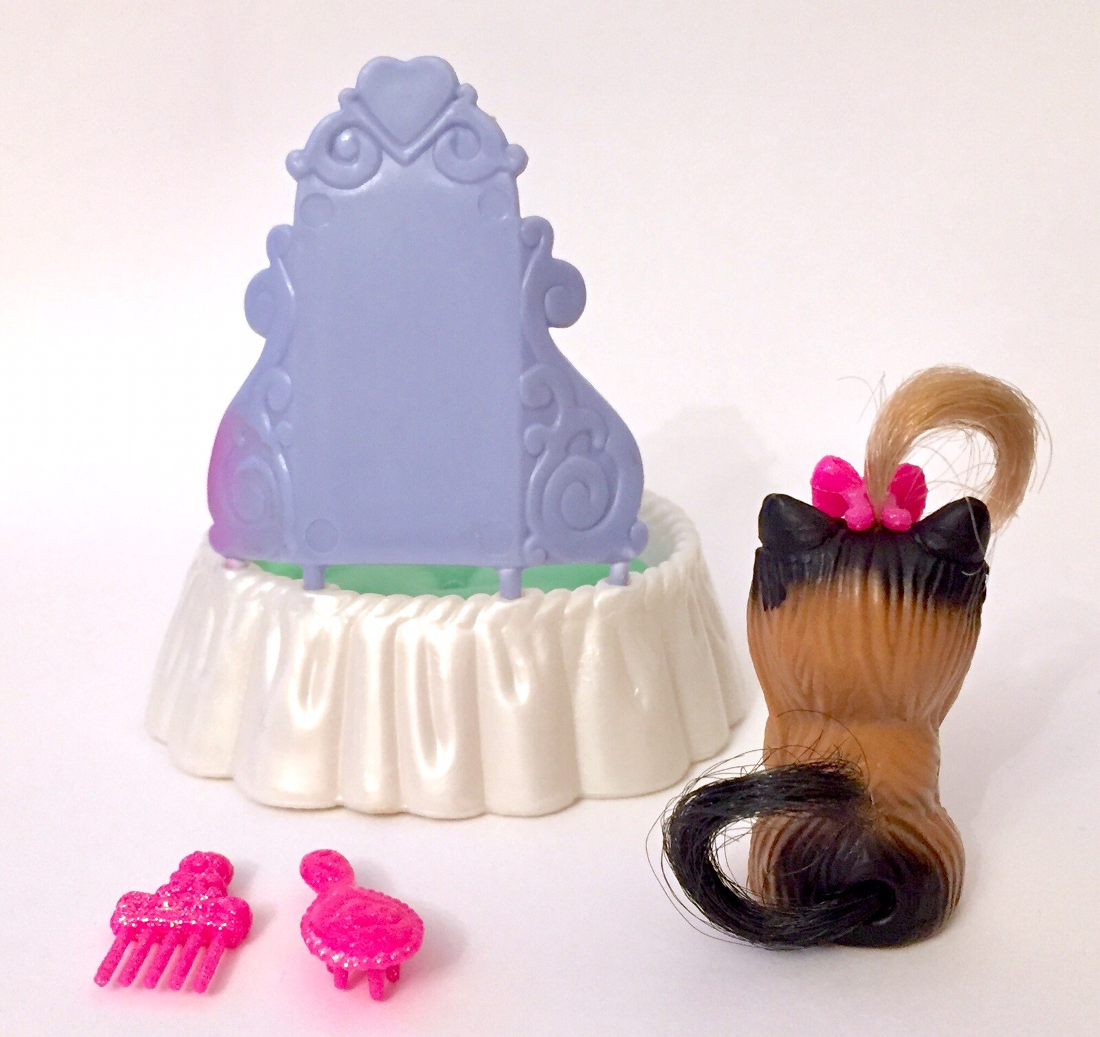 Vintage 90s Littlest Pet Shop 100% Complete Silky Yorkie Pup With ...