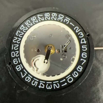 Swiss Made Ronda 515 Quartz Movement HCP3 Black Disk High Cannon 3 Date ...