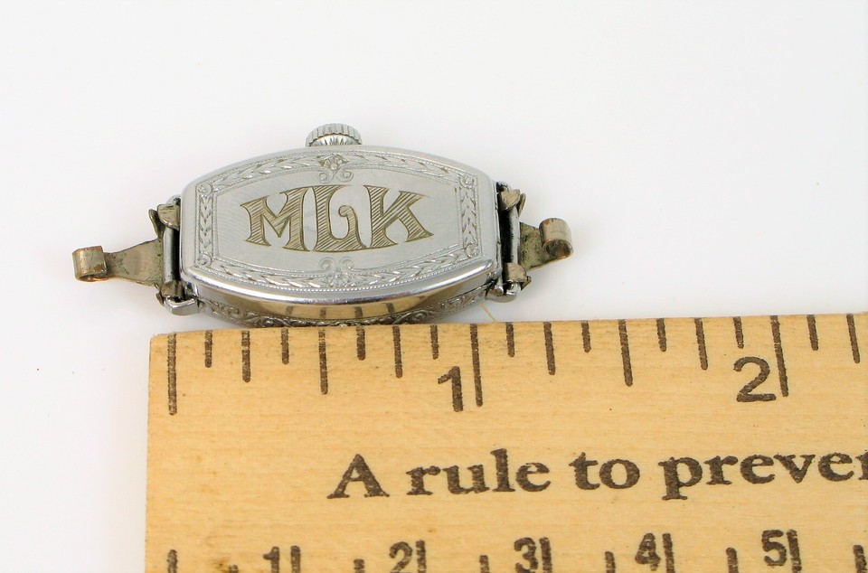 FABULOUS ANTIQUE 14K WHITE GOLD OLLENDORFF ART DECO MLK LADIES WRIST ...