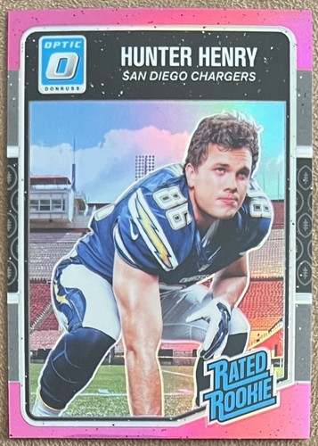 Hunter Henry 2016 Donruss Optic Pink Rated Rookie #169 Parallel ...