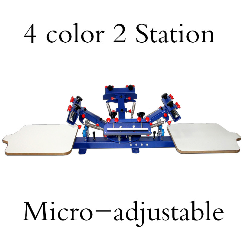 4 Color 2 Sation Screen Printing Press Machine Kit with Drying Cabinet ...