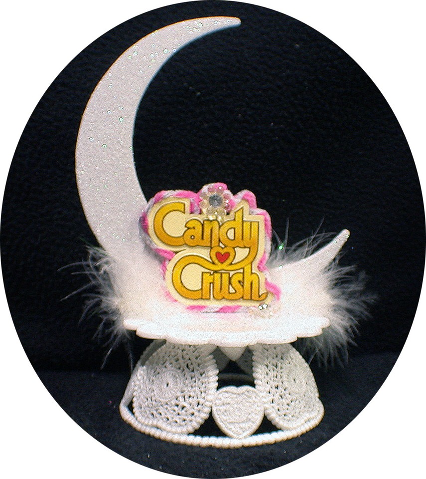 Wedding cake topper W/Saga Candy Crush Game Facebook Birthday, Groom ...