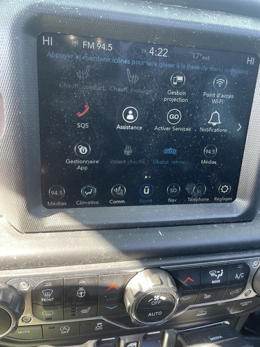 2021 JEEP GLADIATOR DASH RADIO MULTI MEDIA DISPLAY SCREEN MONITOR OEM ...