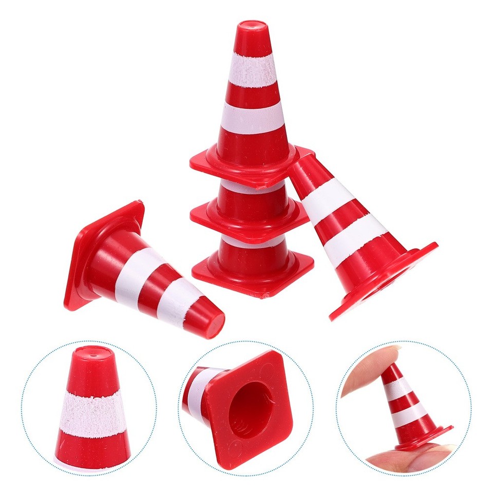 30 Pcs Kids Traffic Cones and Road Signs Toys for Obstacle Course ...