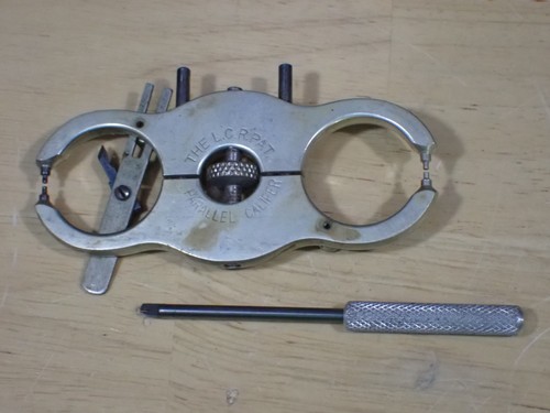 Vintage L.C.R. Watchmakers Parallel Caliper Good used Watch Tool + Long ...