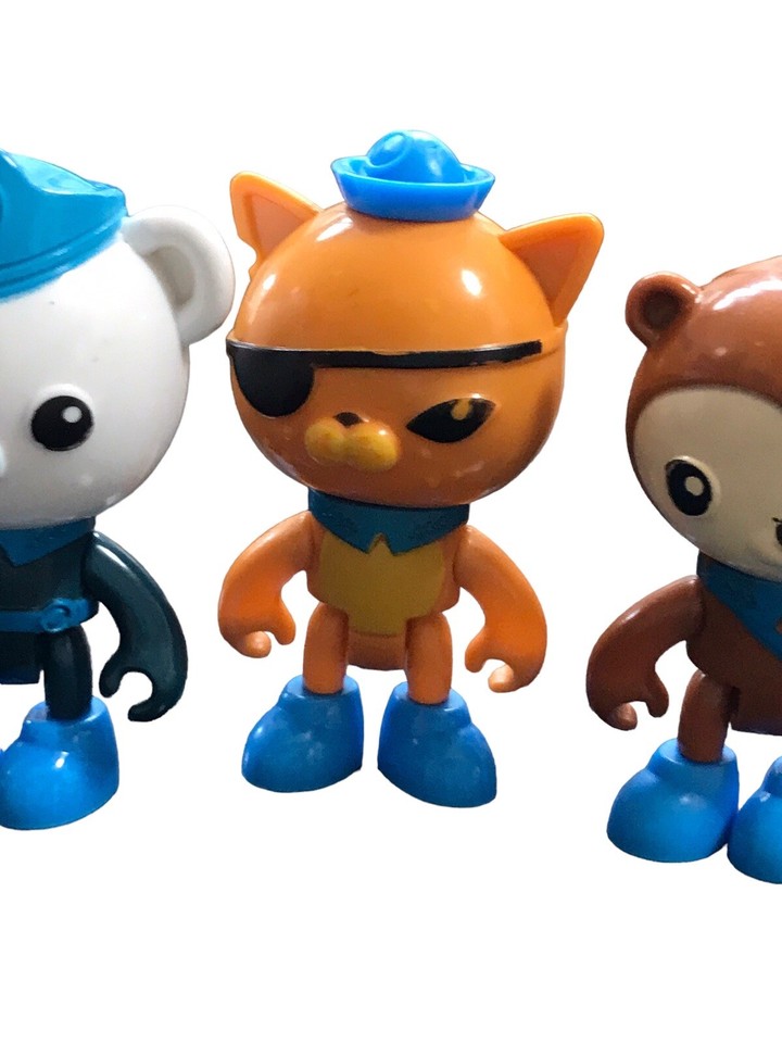 Octonauts Kwazii Figure Toy Set Cat Pirate Panda Lot 3 Cake Topper Nick ...
