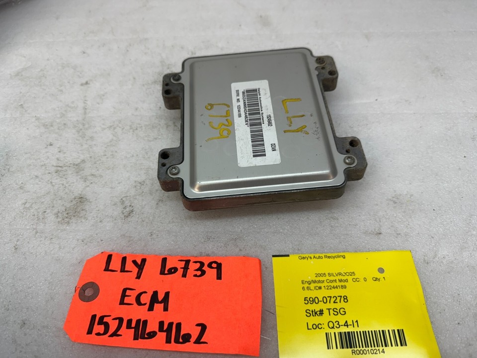 04 05 GMC CHEVROLET SILVERADO 2500HD 3500HD 6.6 LLY MOTORE ECU ECM ...
