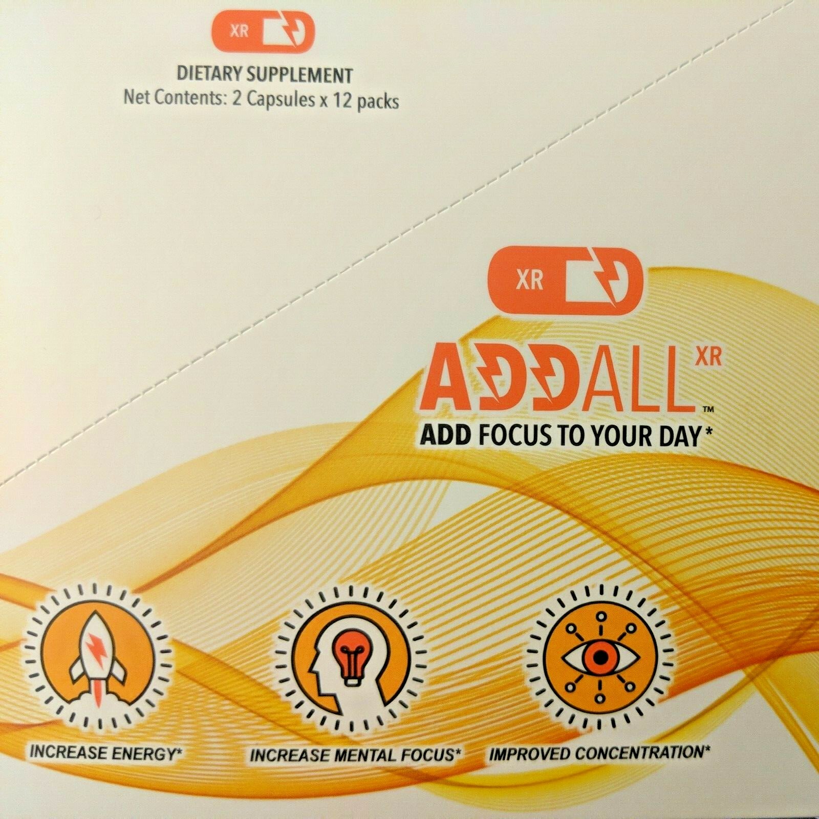 Addall XR Brain Boost Supplement 750 mg, 12-Pack - 24 Capsules for sale ...