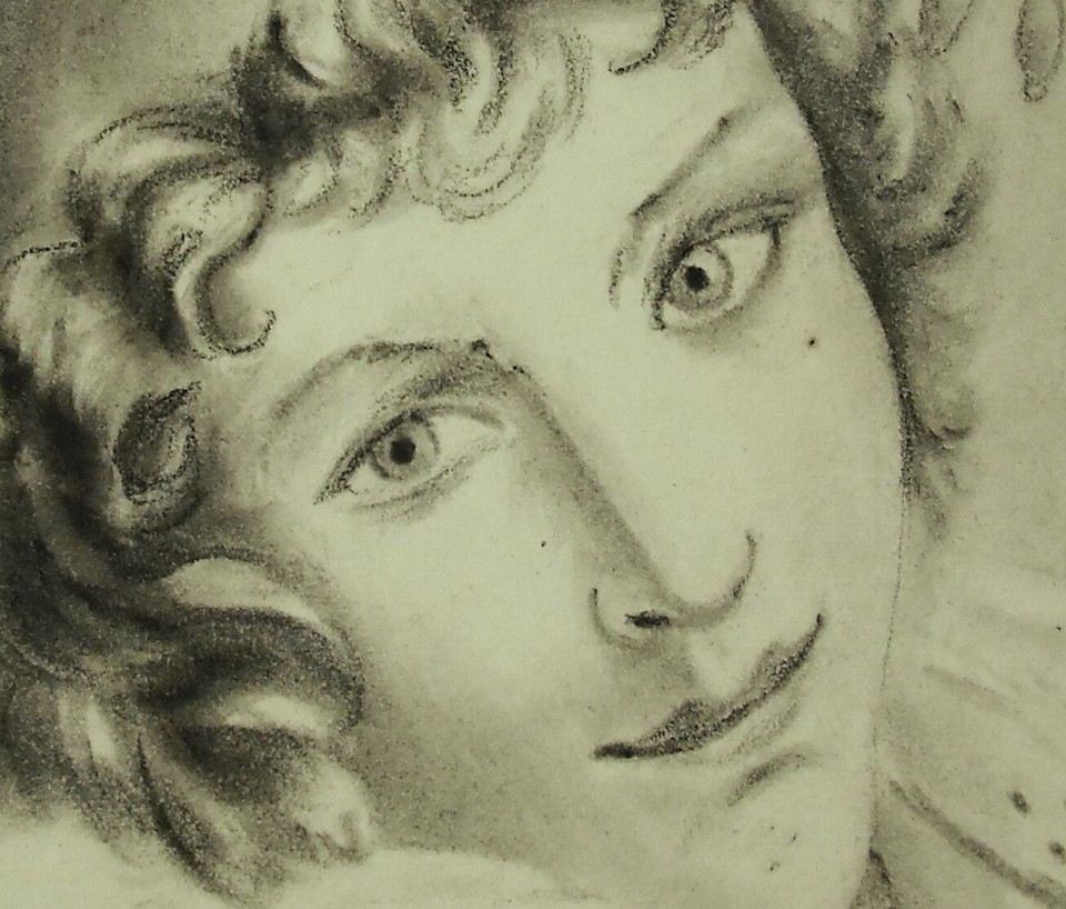 Alf Ch Weber (?) Drawing 20th Germania & Marianne Allegorie Germany ...