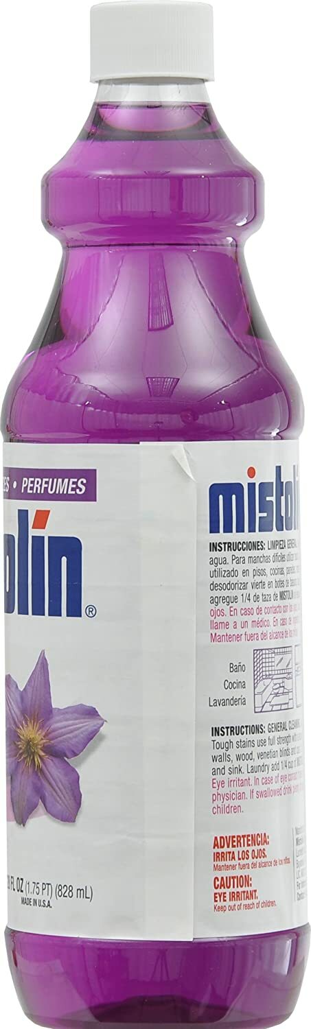 12 Pack Mistolin General All Purpose Cleaning Solution Lilac Scent 28 ...