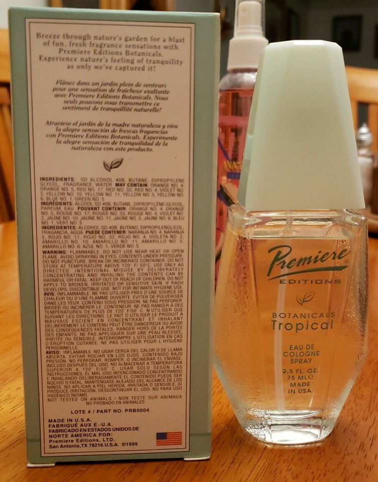 Premiere Editions Botanicals Tropical EDC Spray 2.5 oz NIB | eBay