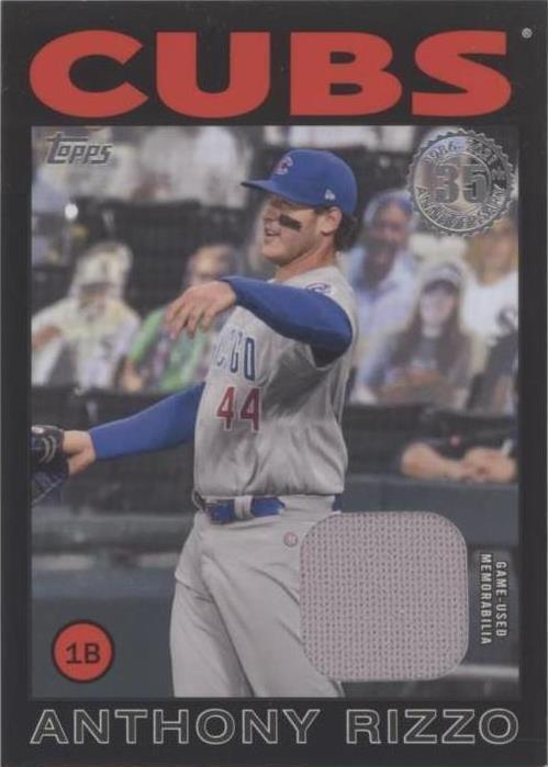 2021 Topps - 1986 Topps Baseball Relics Series 2 Anthony Rizzo #86BR-AR ...